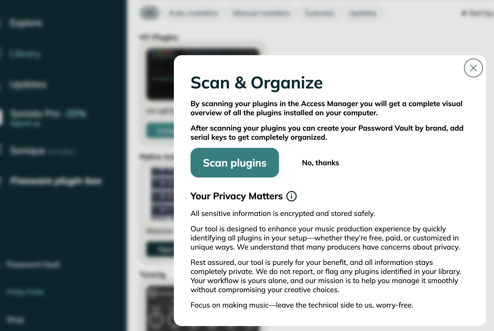 Sonisto Access Manager – Manage, Install & Activate Your Audio Plugins Easily Sonisto Access ...